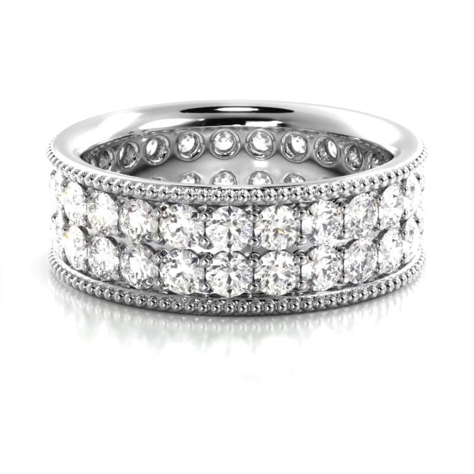 Dash Jewel Round Cut Excellent 2 Ct Diamond Ring For Women's - 14K ...
