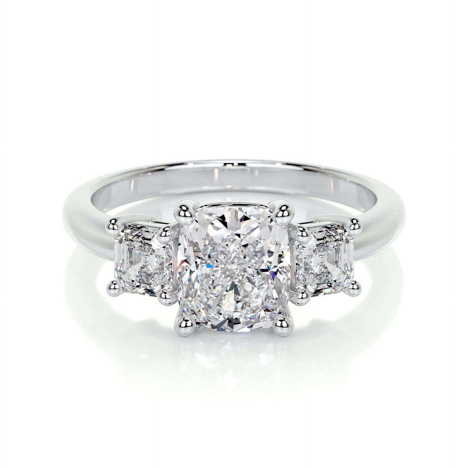 Dash Jewel Stunning 2.3 Ct Princess Cut Diamond Engagement Ring - 14K ...