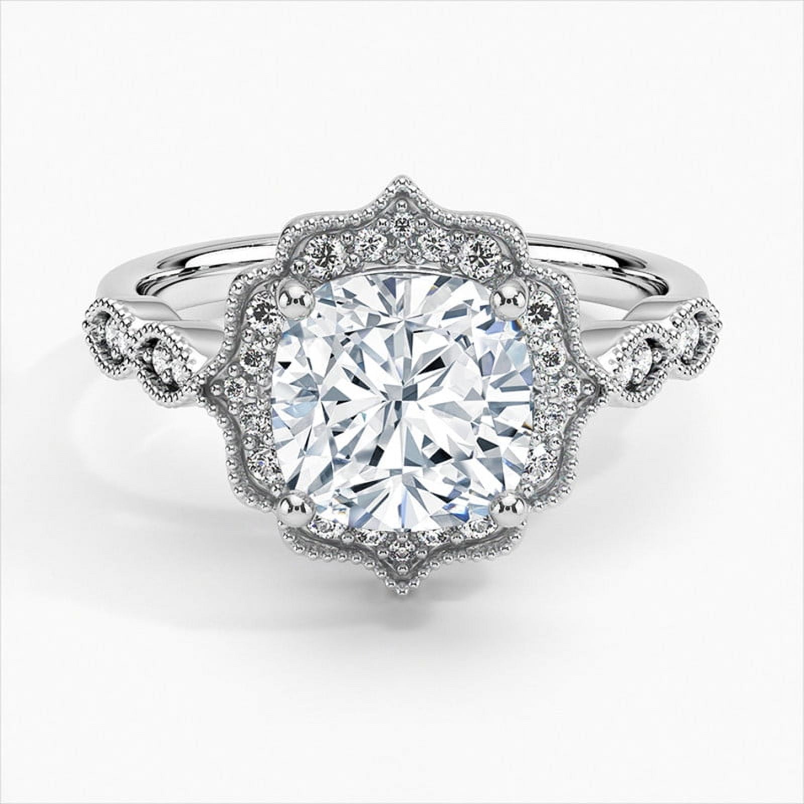 Dash Jewel Vintage Halo Diamond Rings for Women's - Excellent 1.9 Ct ...