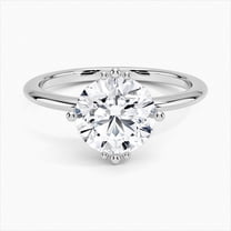 Blue Jewel Round Cut Brilliant 1.7 Ct Diamond Ring For Women's ...