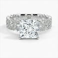 Dash Jewel White Gold Over 14K Silver Diamond Ring - Excellent 2 Ct ...