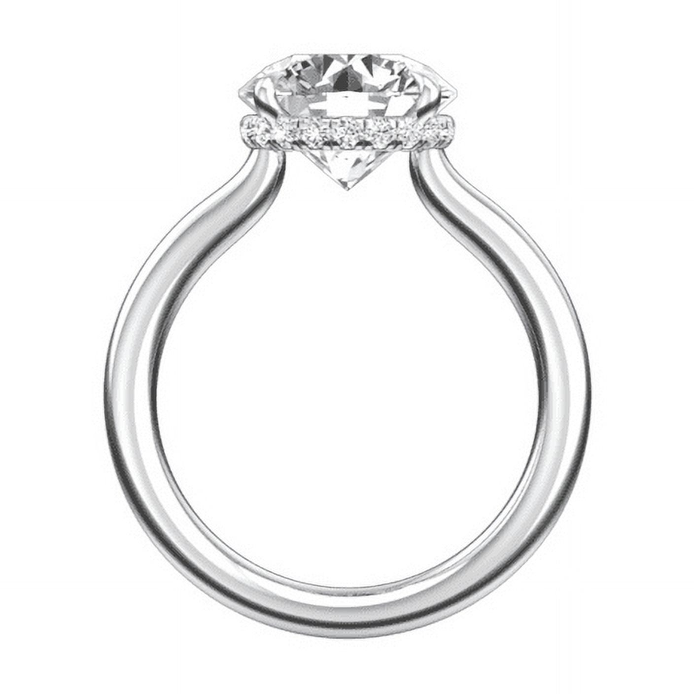 Dash Jewel Women's Engagement Ring with 1.7 Ct Round Lab-Created ...