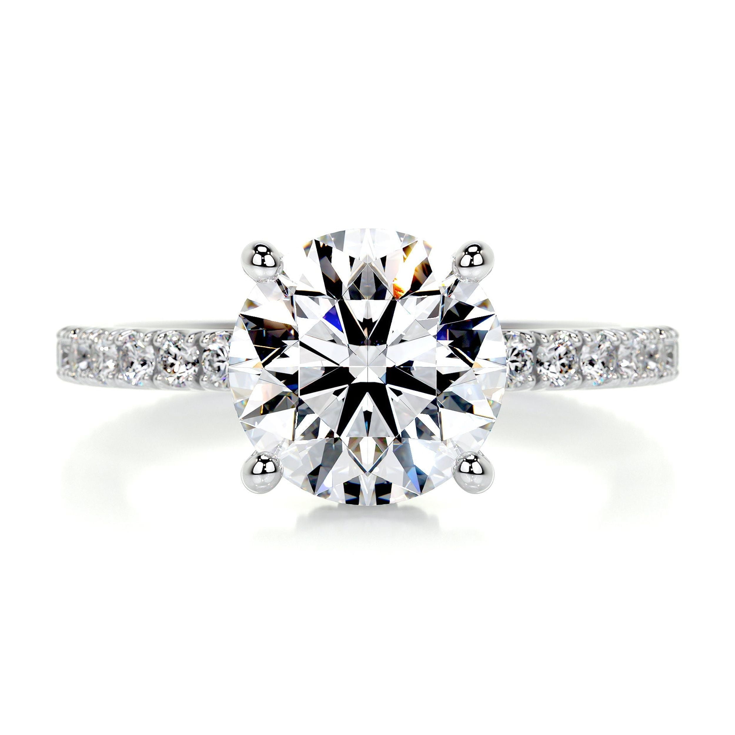 Dash Jewelry 2.1 Ct Princess Cut Moissanite Engagement Ring - Stunning ...