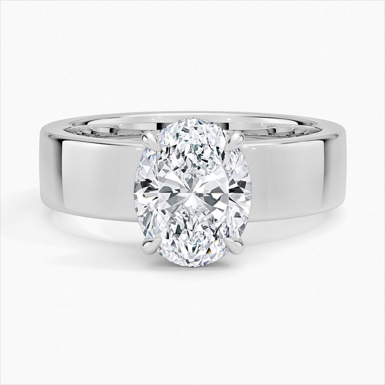 Dash Jewelry Oval Cut Excellent 2 Ct Moissanite Ring For Women's ...