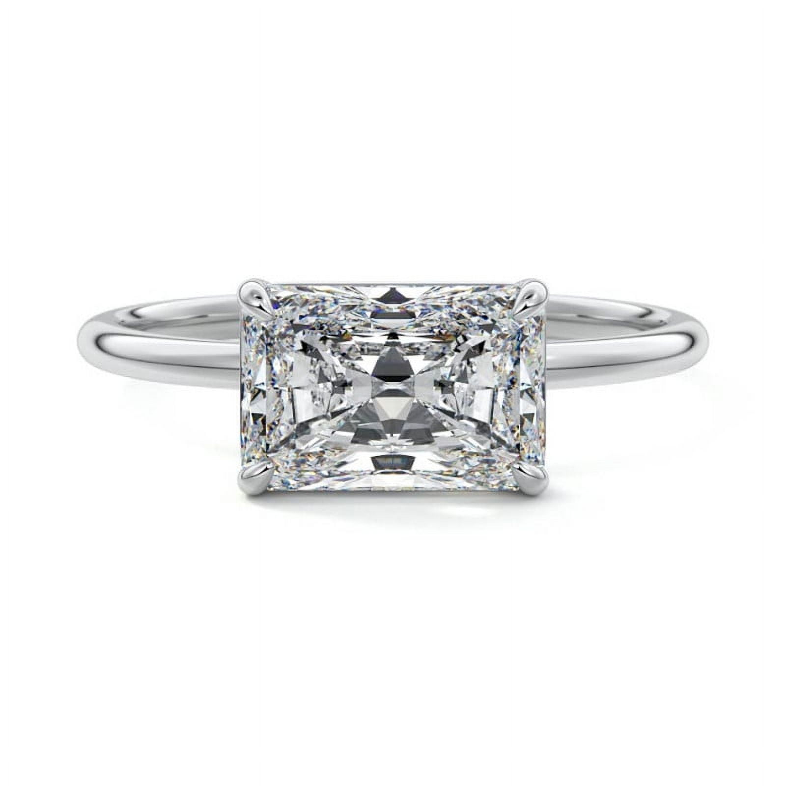 Dash Jewelry Radiant Cut 1.7 Ct Moissanite Wedding Anniversary Ring ...