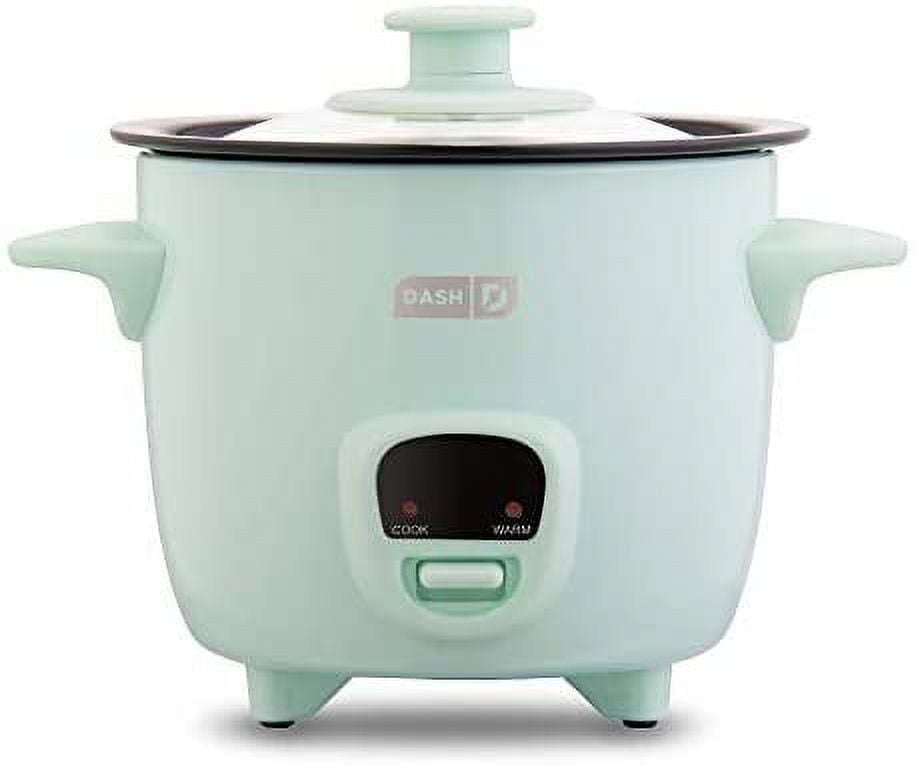 Dash Small Automatic Electric Mini 16oz Rice Cooker in Aqua with Keep ...