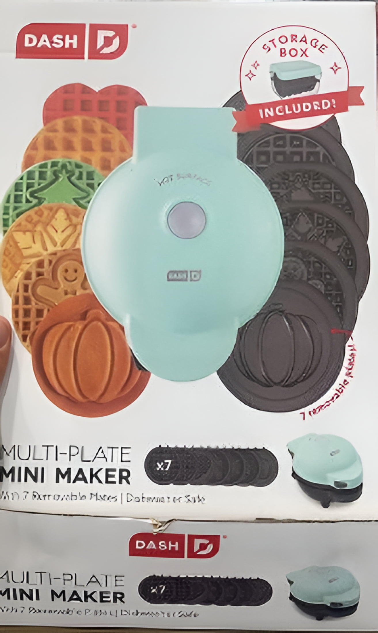 Dash Mini Waffle Maker with Removable Plates for Easy Snacking, Kids ...