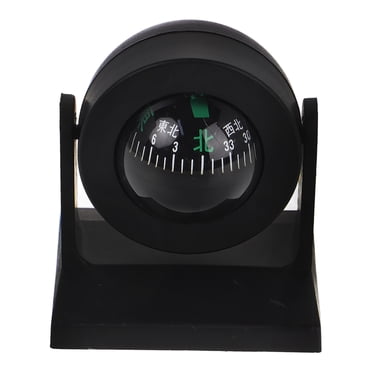 UEETEK Small Compass for Car Black ABS Acrylic 1Pcs 2.4x2.4x2.2in ...