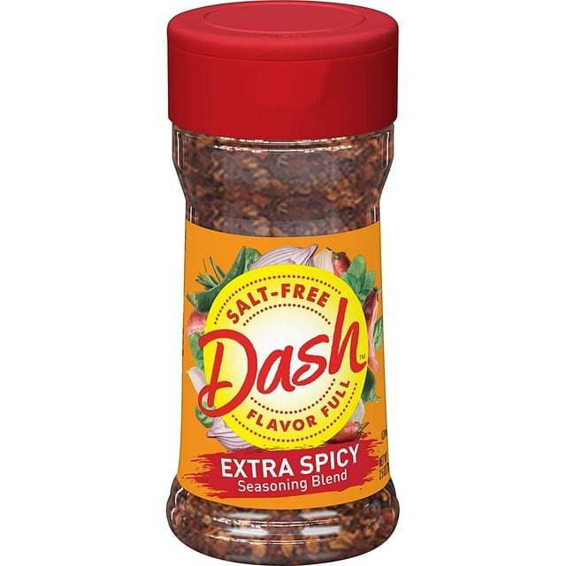 Dash Salt-Free Extra Spicy Seasoning Blend, 2.5 oz. Bottles (Pack of 12 ...
