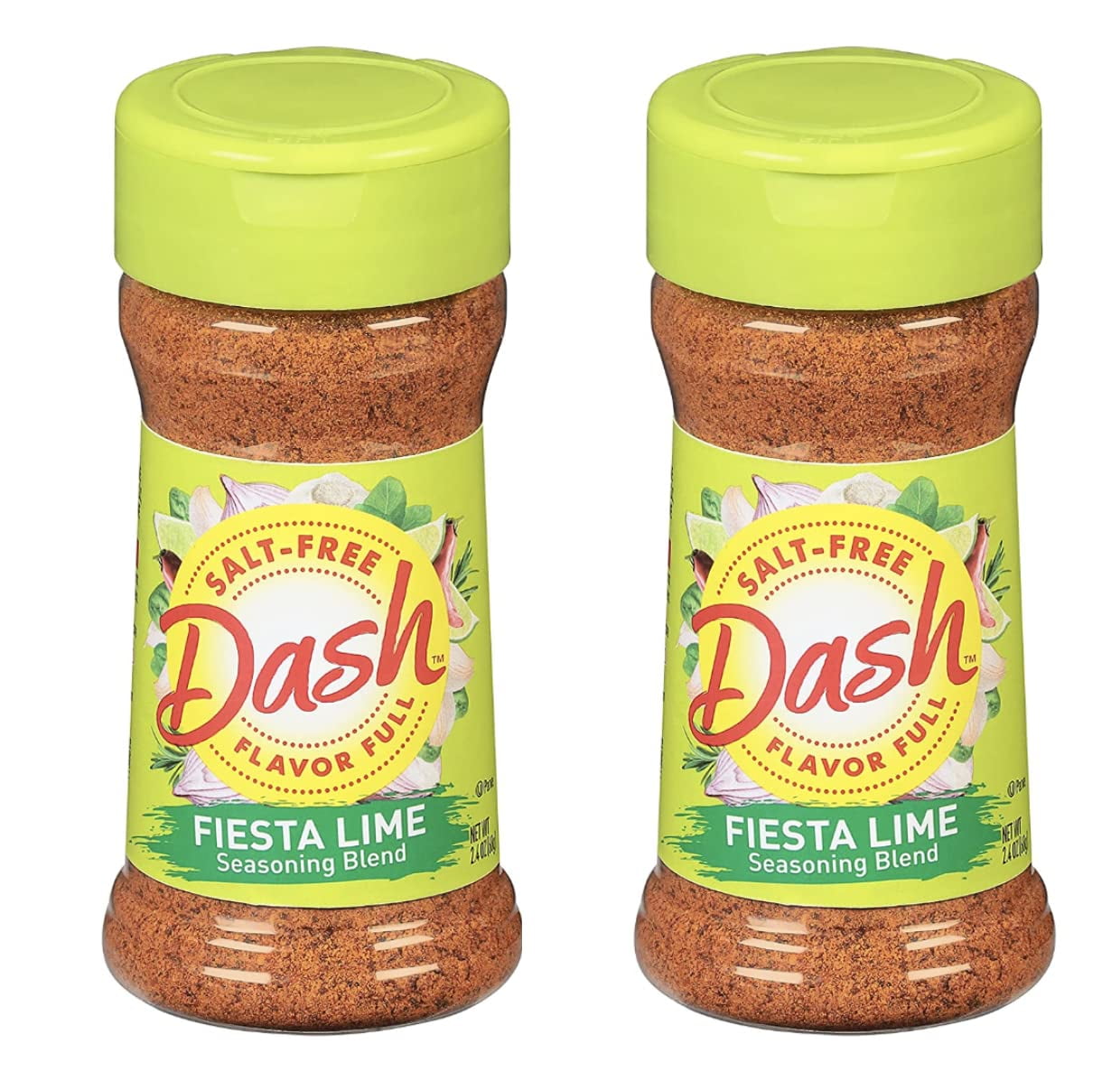 Dash Salt-Free Seasoning Blend, Fiesta Lime, 2.4 Ounce (2-Pack ...