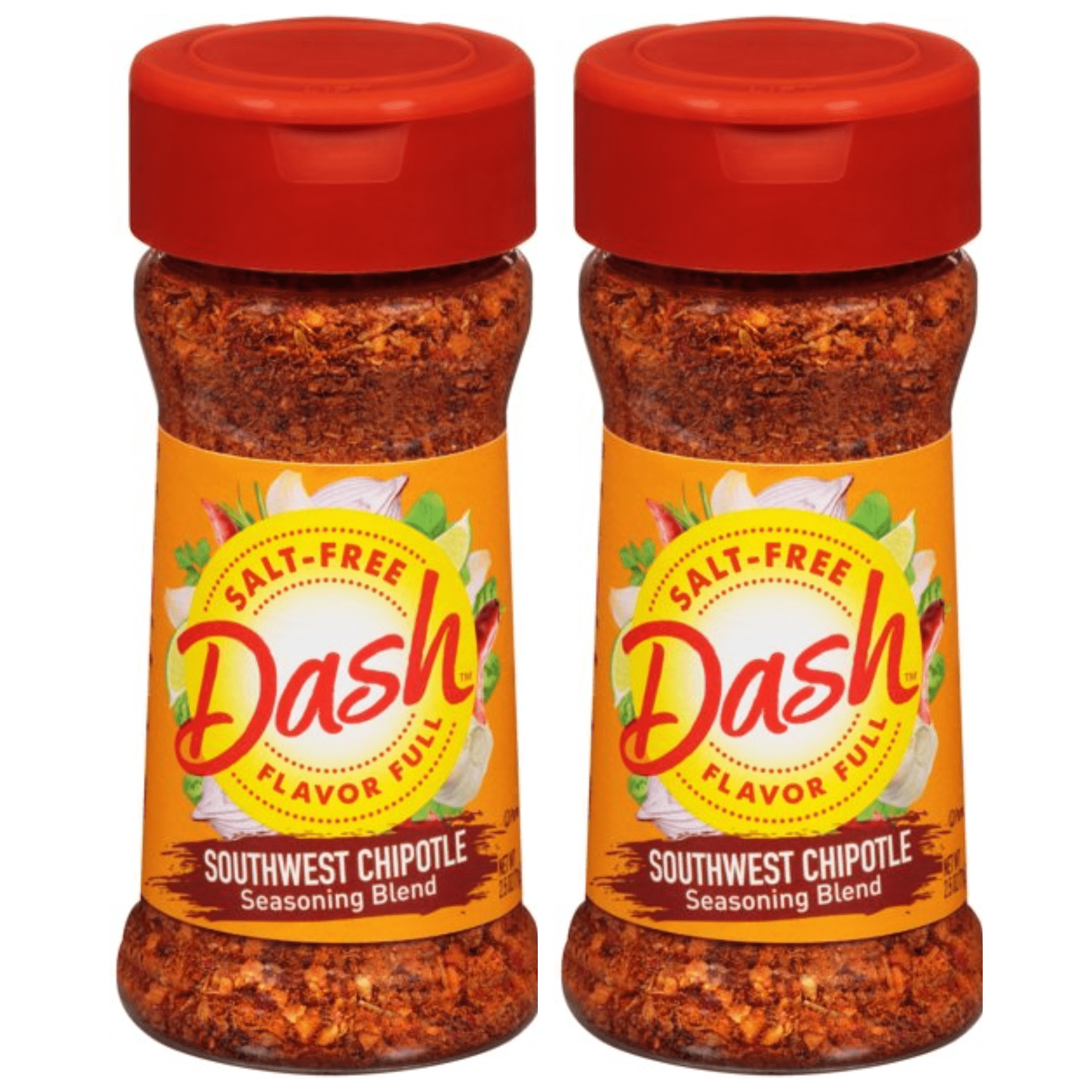 Mrs. Dash Southwest Chipotle, Garlic Chili Seasoning Blend, Spice Mix, 2.5 oz Shakers, 2 Pack ...