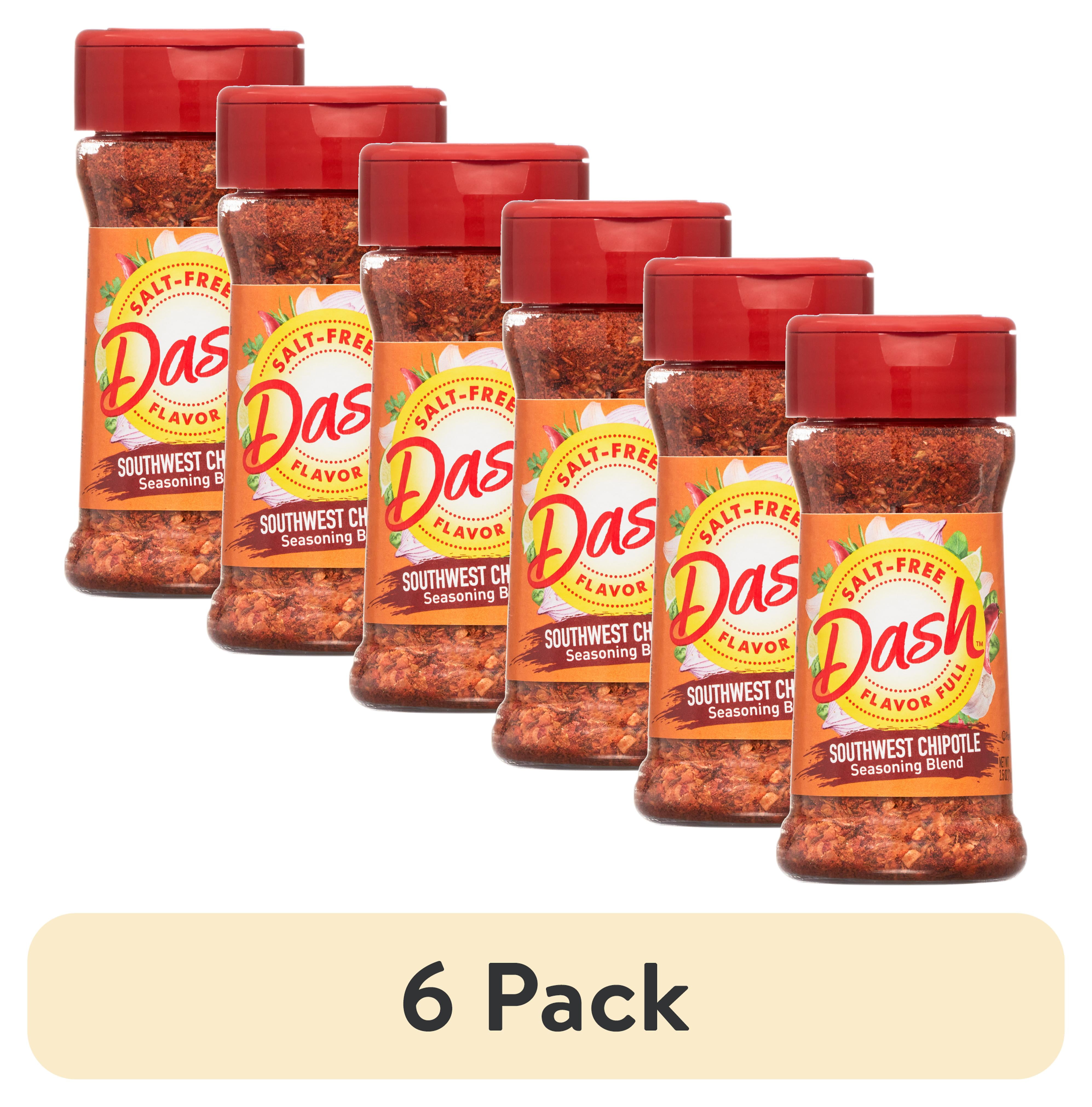 (6 pack) Dash Southwest Chipotle Seasoning Blend, Salt Free, 2.5 oz ...