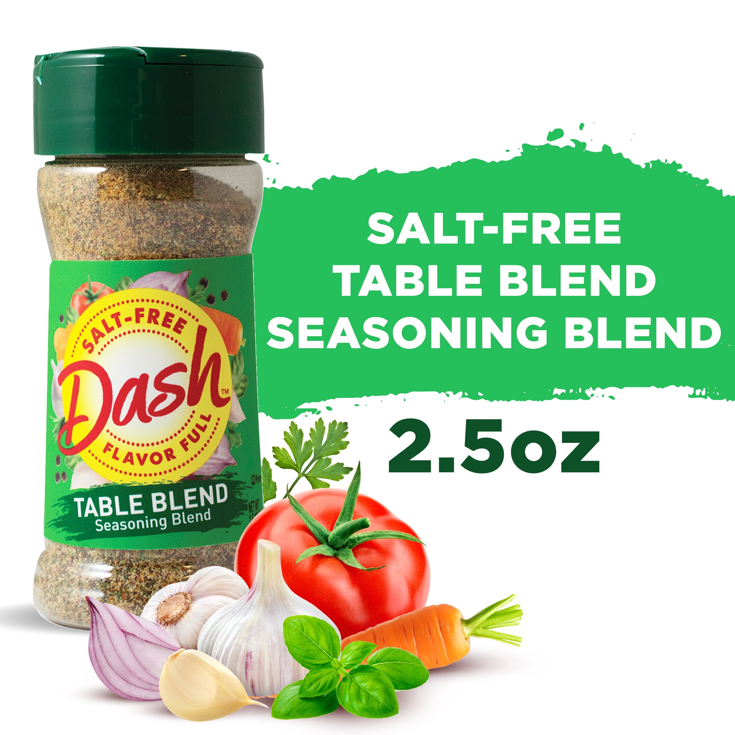 Dash Table Blend Seasoning Blend, Salt-Free, Kosher, 2.5 oz - Walmart.com