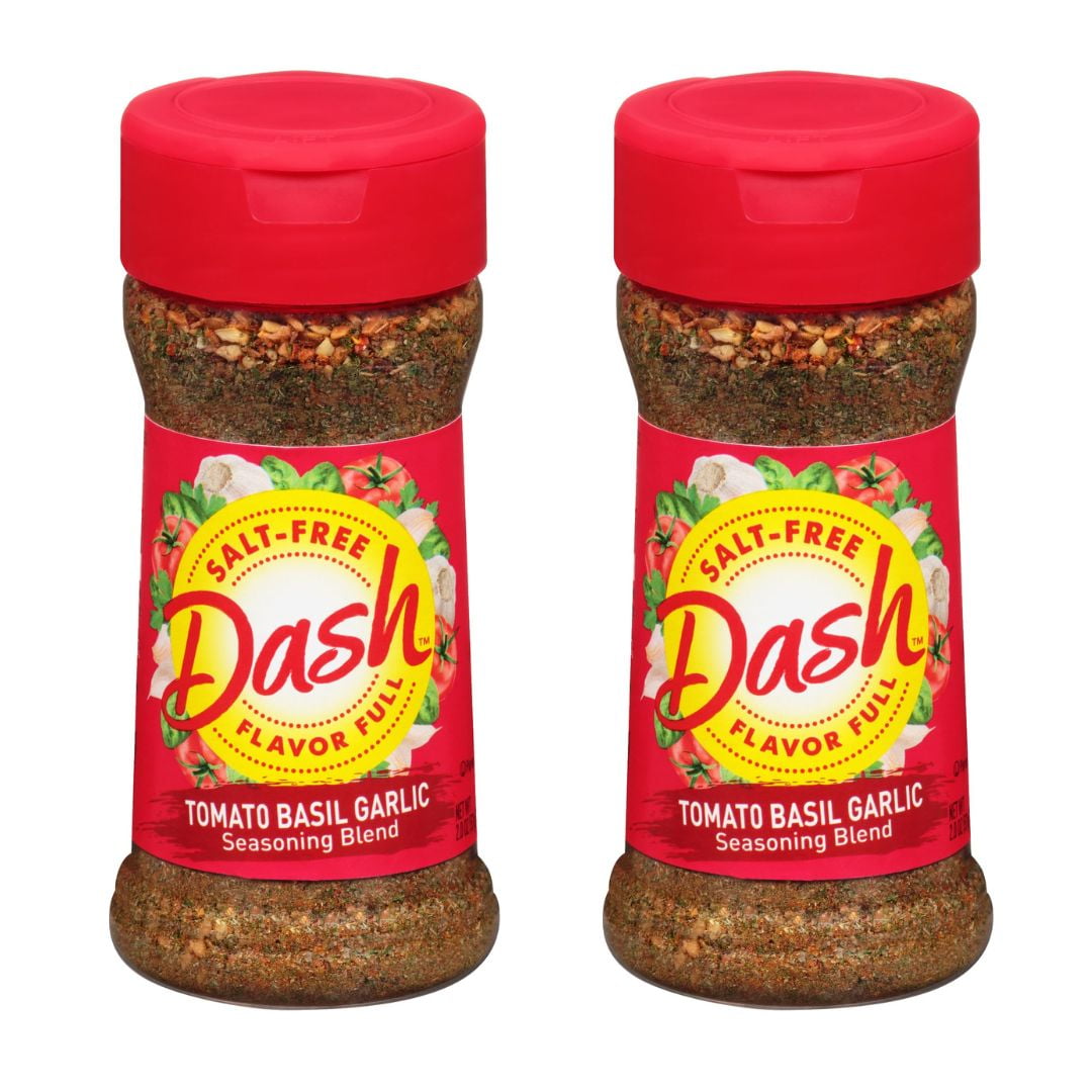 Dash Tomato Basil Garlic All Natural Seasoning Blend 2.4 Oz (2 Pack ...