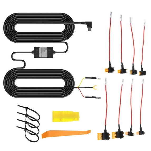 DashCam Hardwire Set for Dashcam with USB C Power Port 24Hour ...