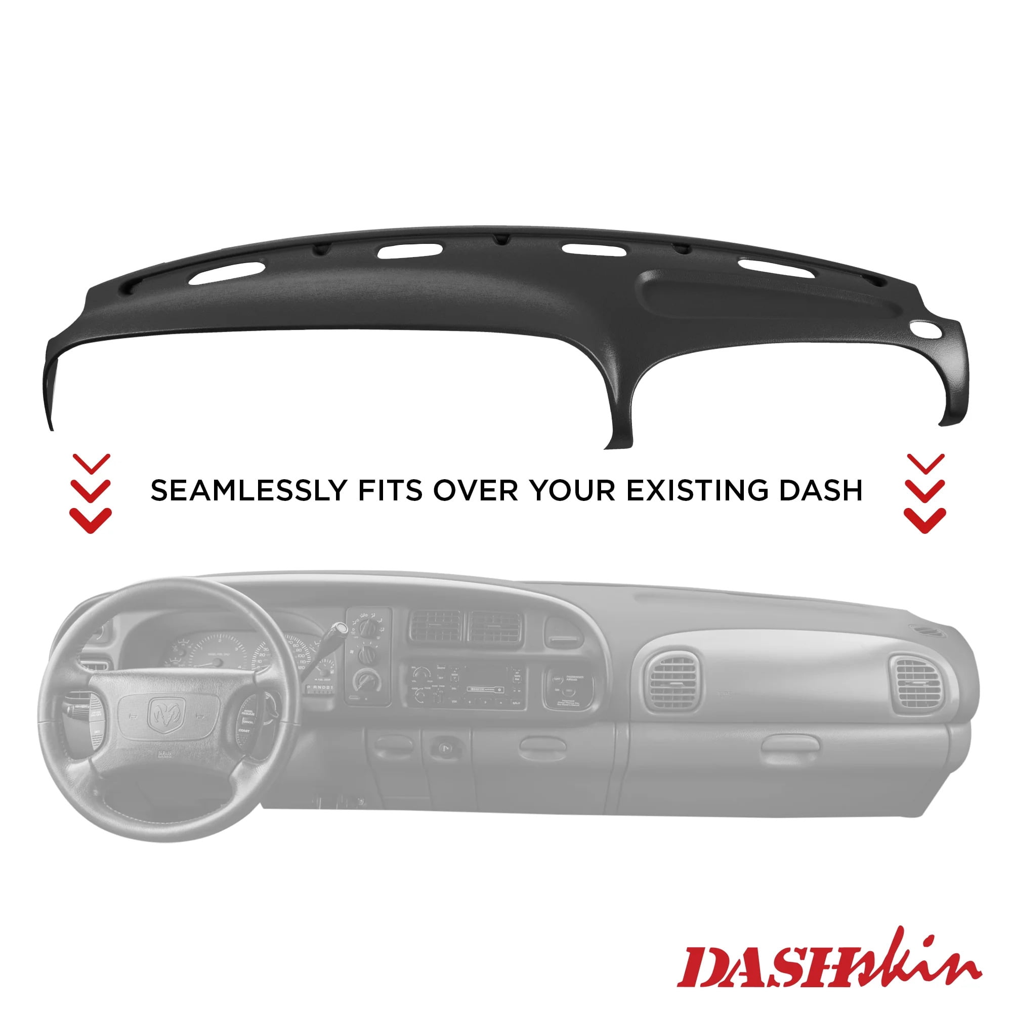 DashSkin Molded Dash Cover for 98-01 Dodge Ram in Black (USA Made ...