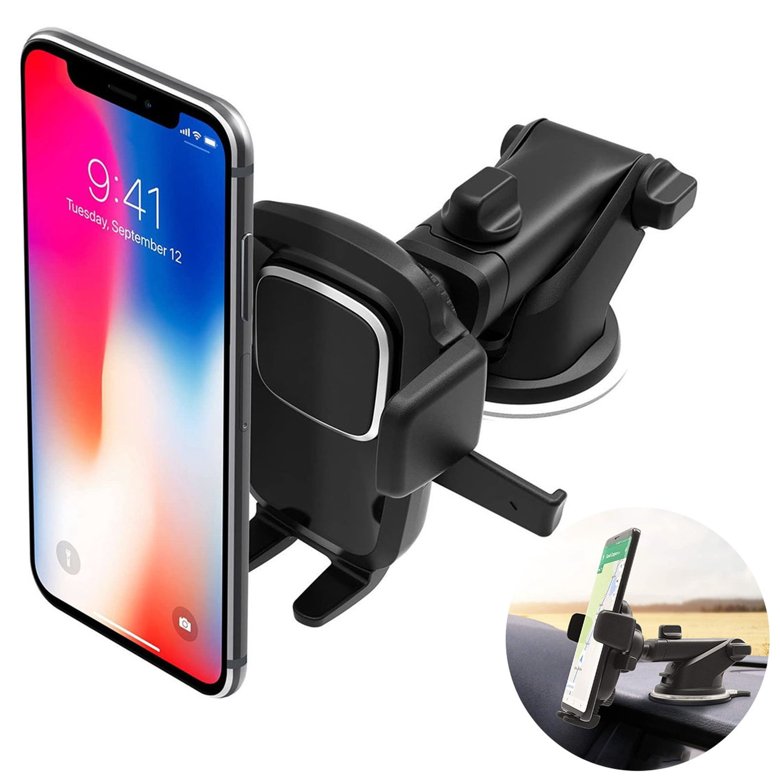 Dashboard & Air Vent Combo Car Phone Holder – Universal Mount for ...
