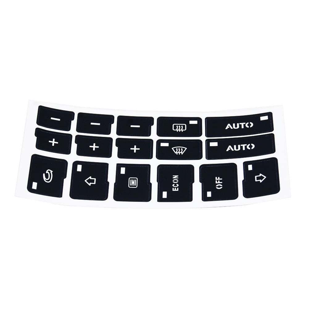 Dashboard Button Sticker PVC Car A/C Button Sticker Compatible for Audi ...