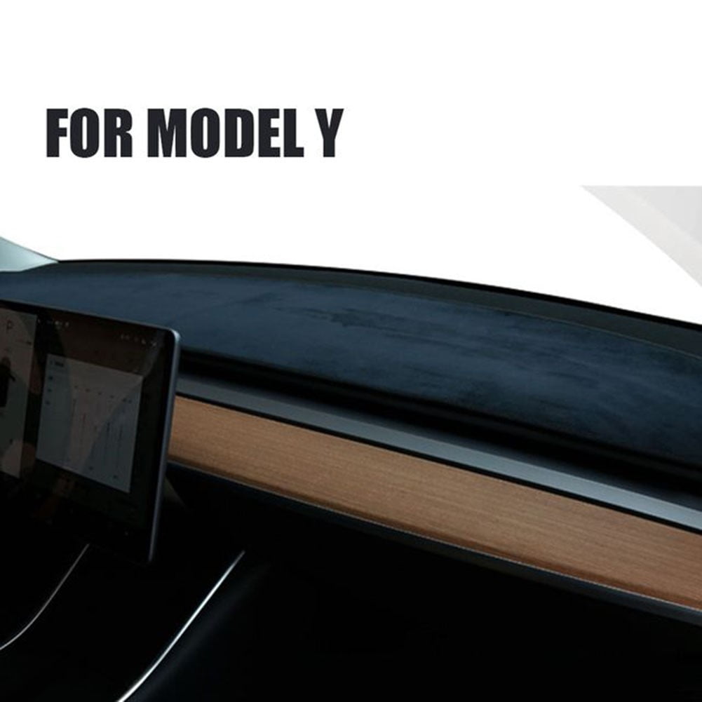 Dashboard Cover Flannel Dash Mat For Tesla Model 3/Y Non Slip Protecter ...