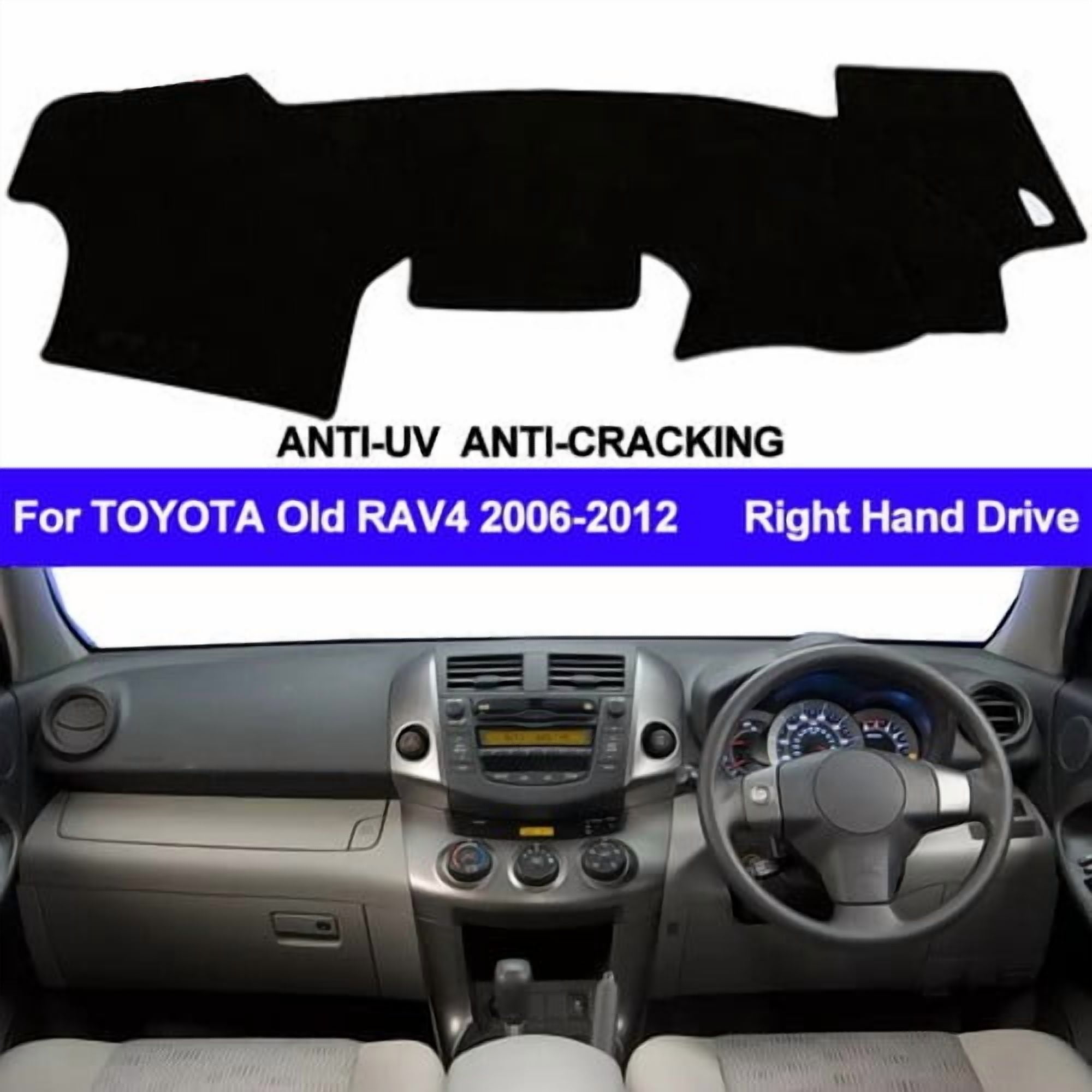 Dashboard Cover Mat Non-Slip Pad Carpet Sunshield Protector For Toyota ...