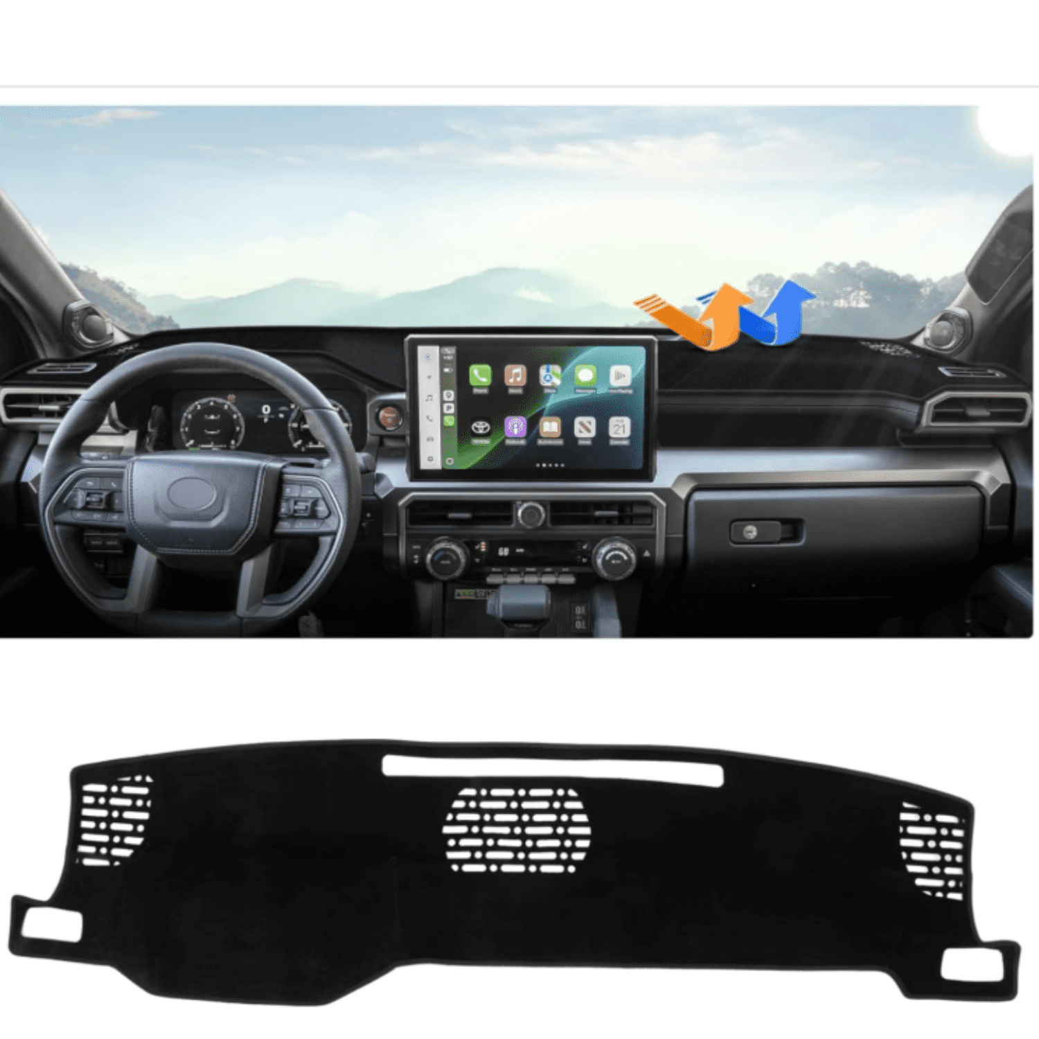 Dashboard Cover Mat for Toyota 4Runner 2025 2026 / Toyota Tacoma 2024 ...