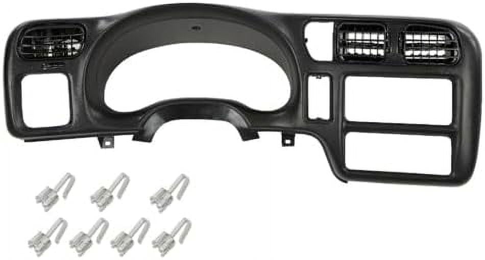 Dashboard Dash Trim Bezel Cover Black Single Din Compatible with Chevy ...