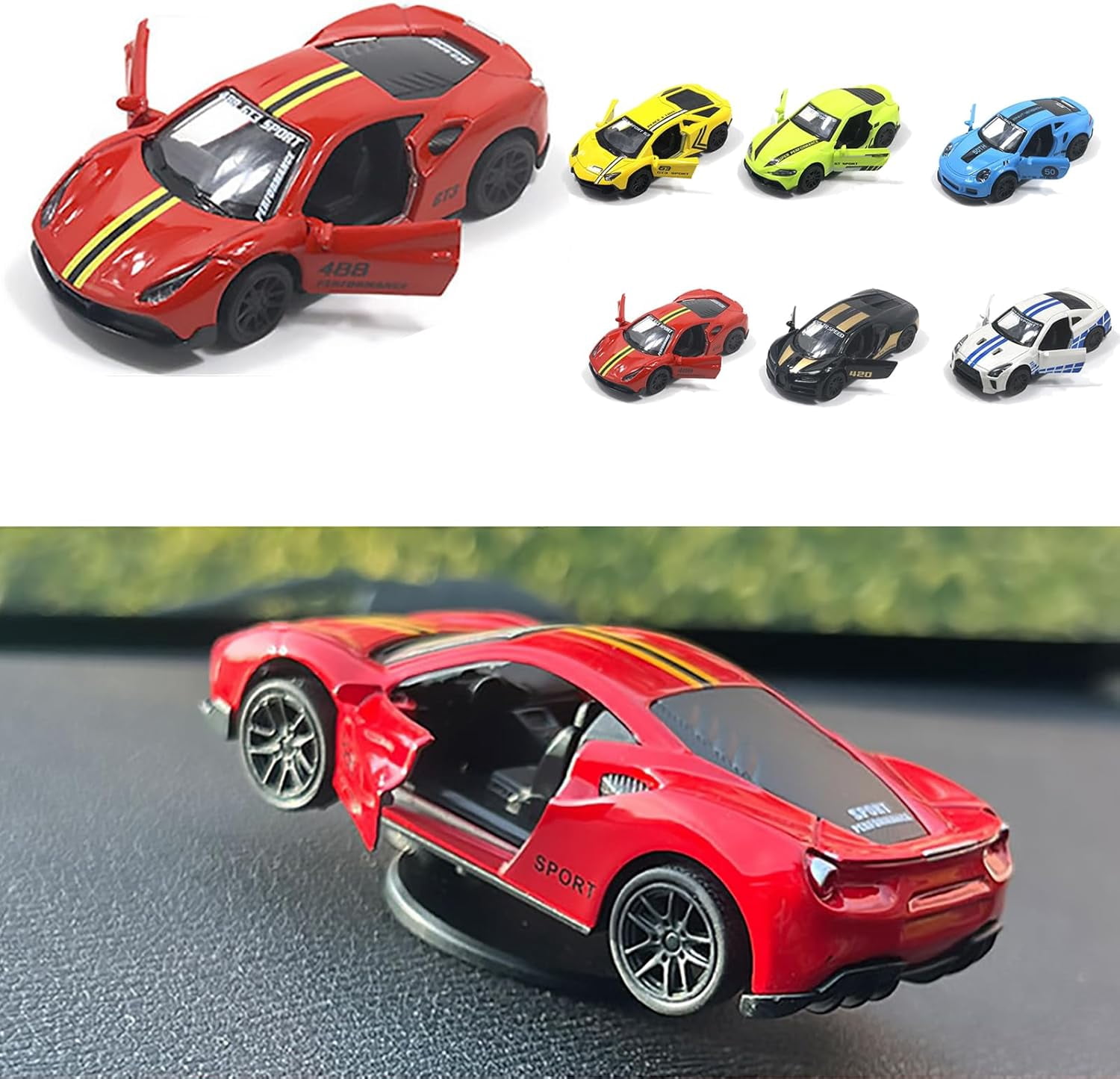 Dashboard Decorations,Car Centre Console Dynamic Ornaments, Alloy Car ...