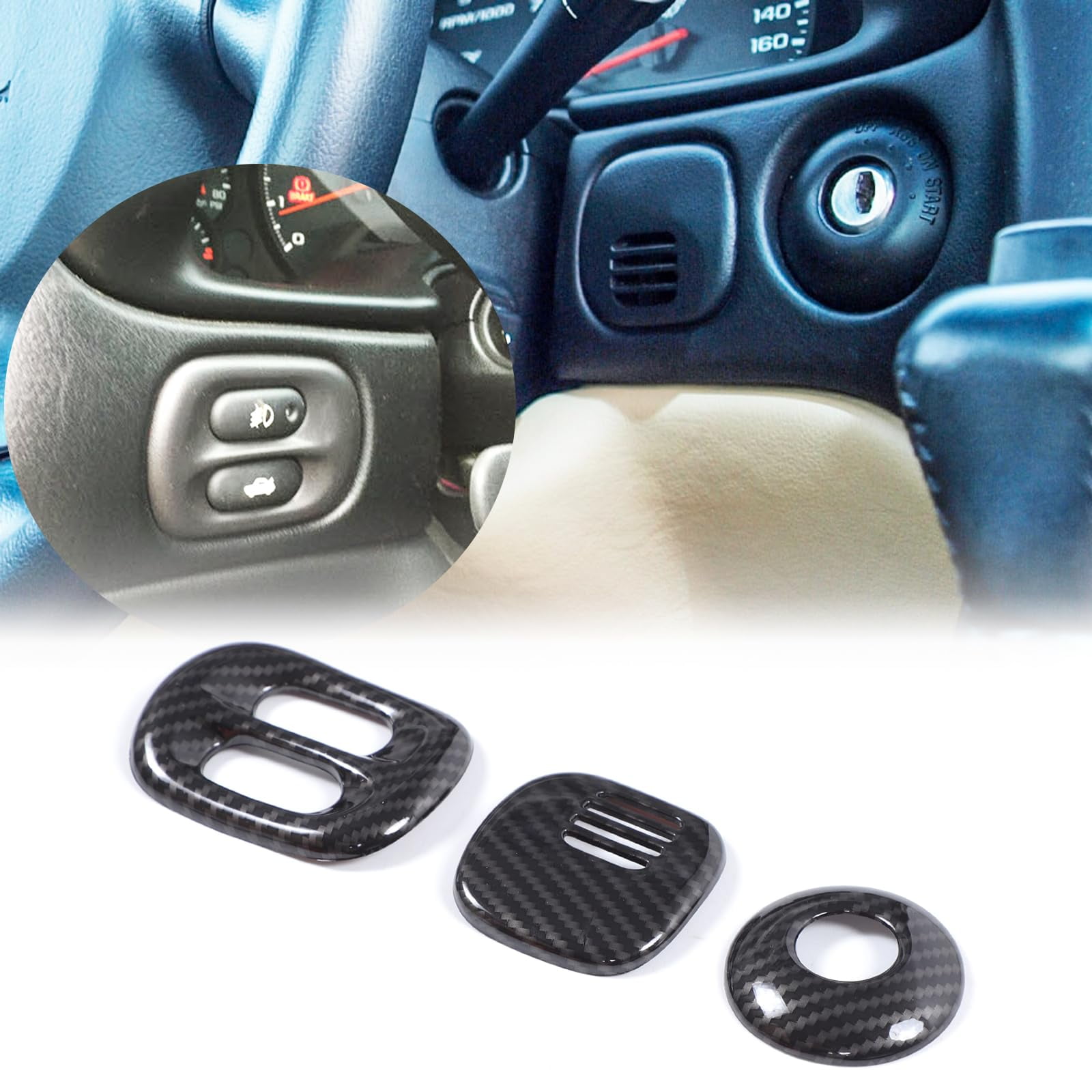 Dashboard Headlight Front Fog Button Lamp Trunk Start Keyhole Cover ...