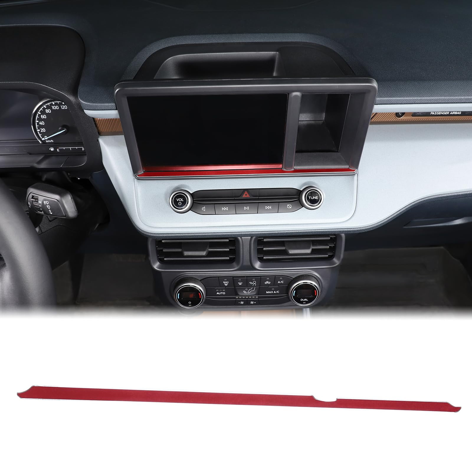 Dashboard Navigation Lower Decorative Strip Cover Compatible with Maverick 2022+ Navigation ...