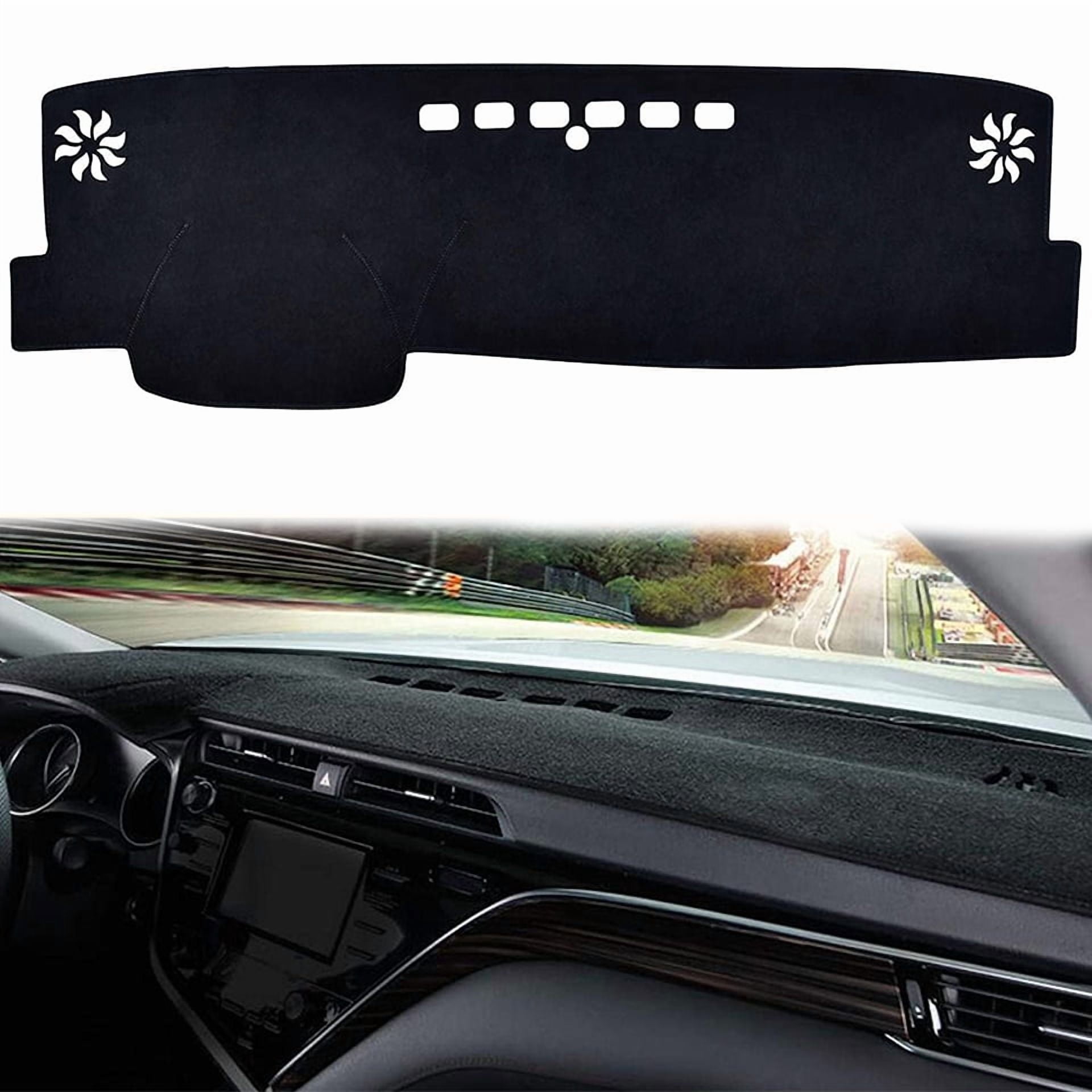 Dashboard Pad Dash Cover Mat Black Carpet For 2018-2024 Toyota Camry ...
