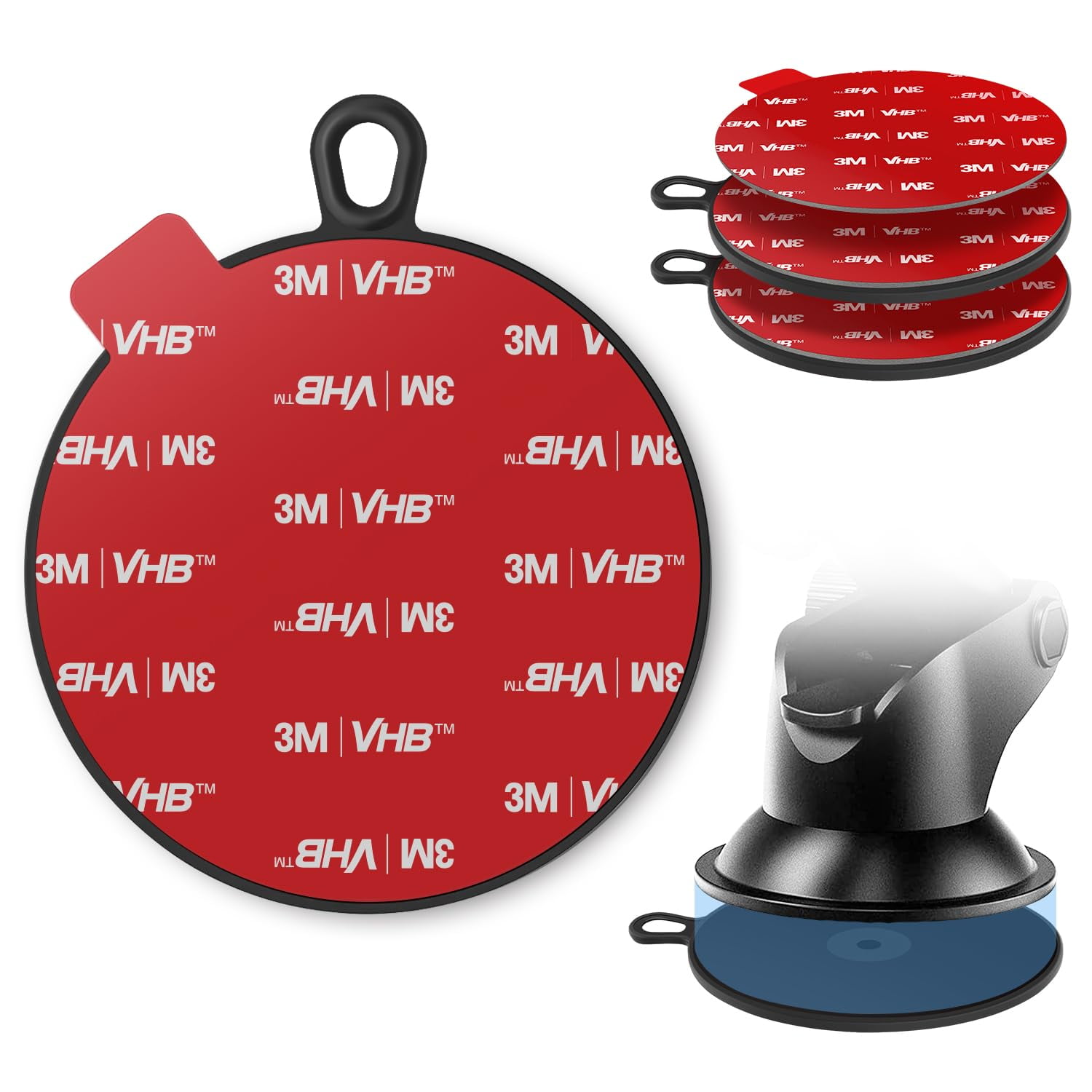 Dashboard Pad Mounting Disk for Suction Cup, Large 3M Extra Strong ...