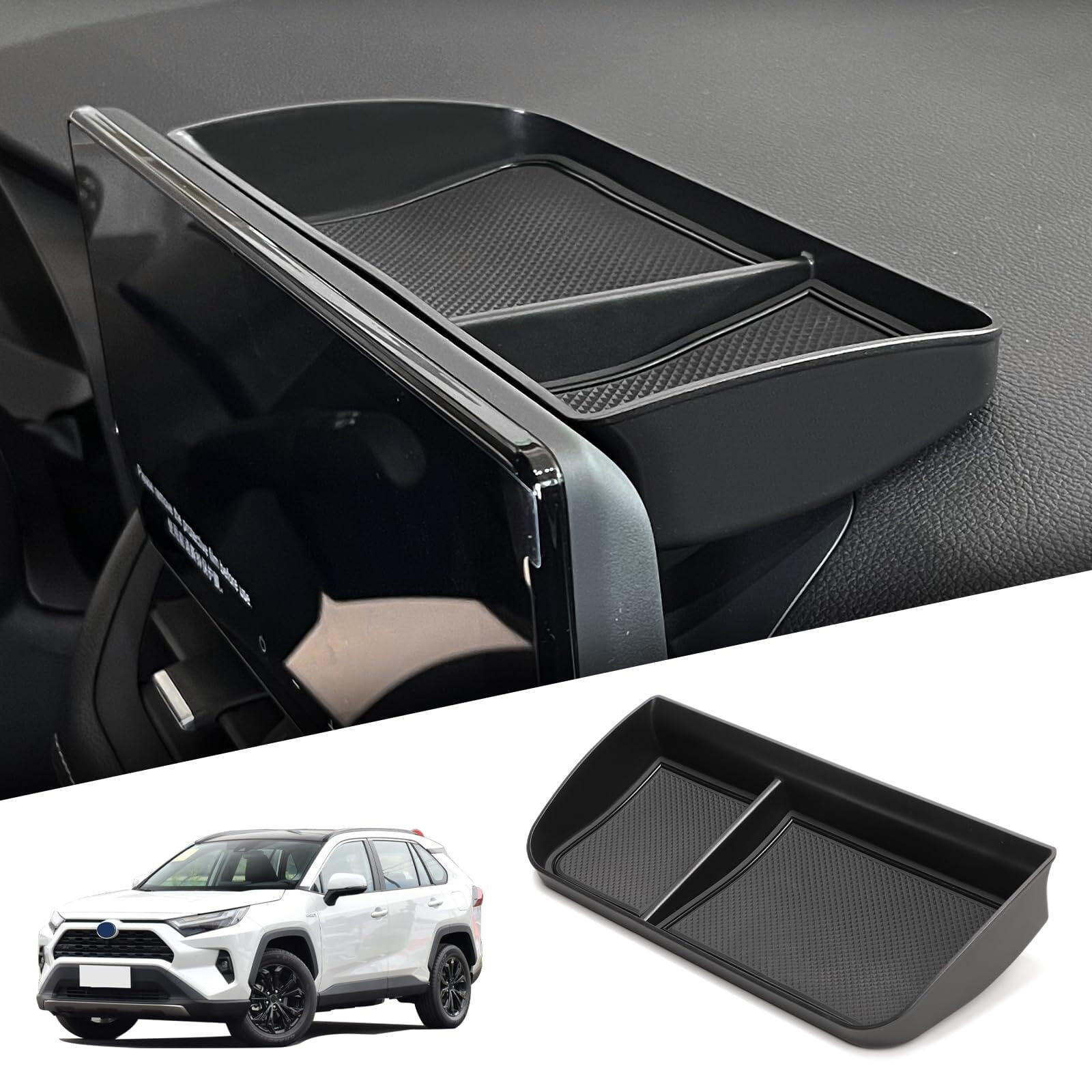 Dashboard Storage Tray Compatible with Toyota RAV4 2019 ~ 2022 Car ...