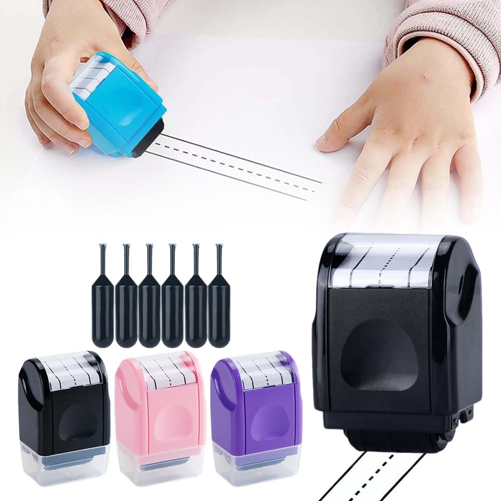 Dashed Handwriting Lines Practice Roller Stamp, 2024 New Teacher Stamps ...