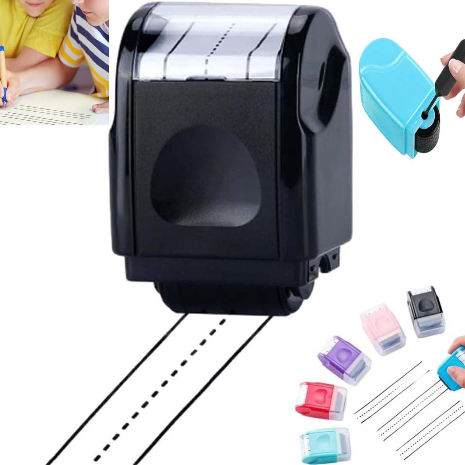 Dashed Handwriting Lines Practice Roller Stamp, Self Inking Line ...