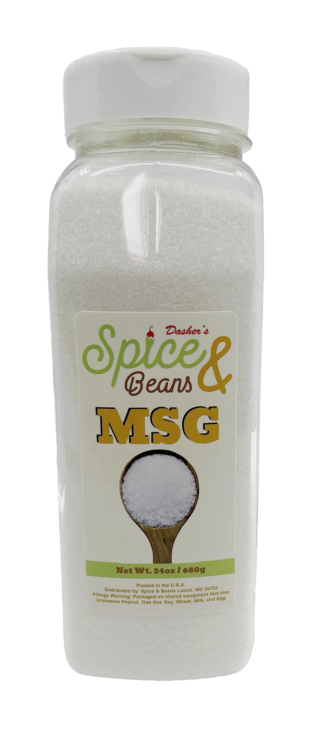 Dasher's Spice & Beans DEF29 MSG Seasoning - Monosodium Glutamate -MSG Powder | 24oz Easy Shake ...