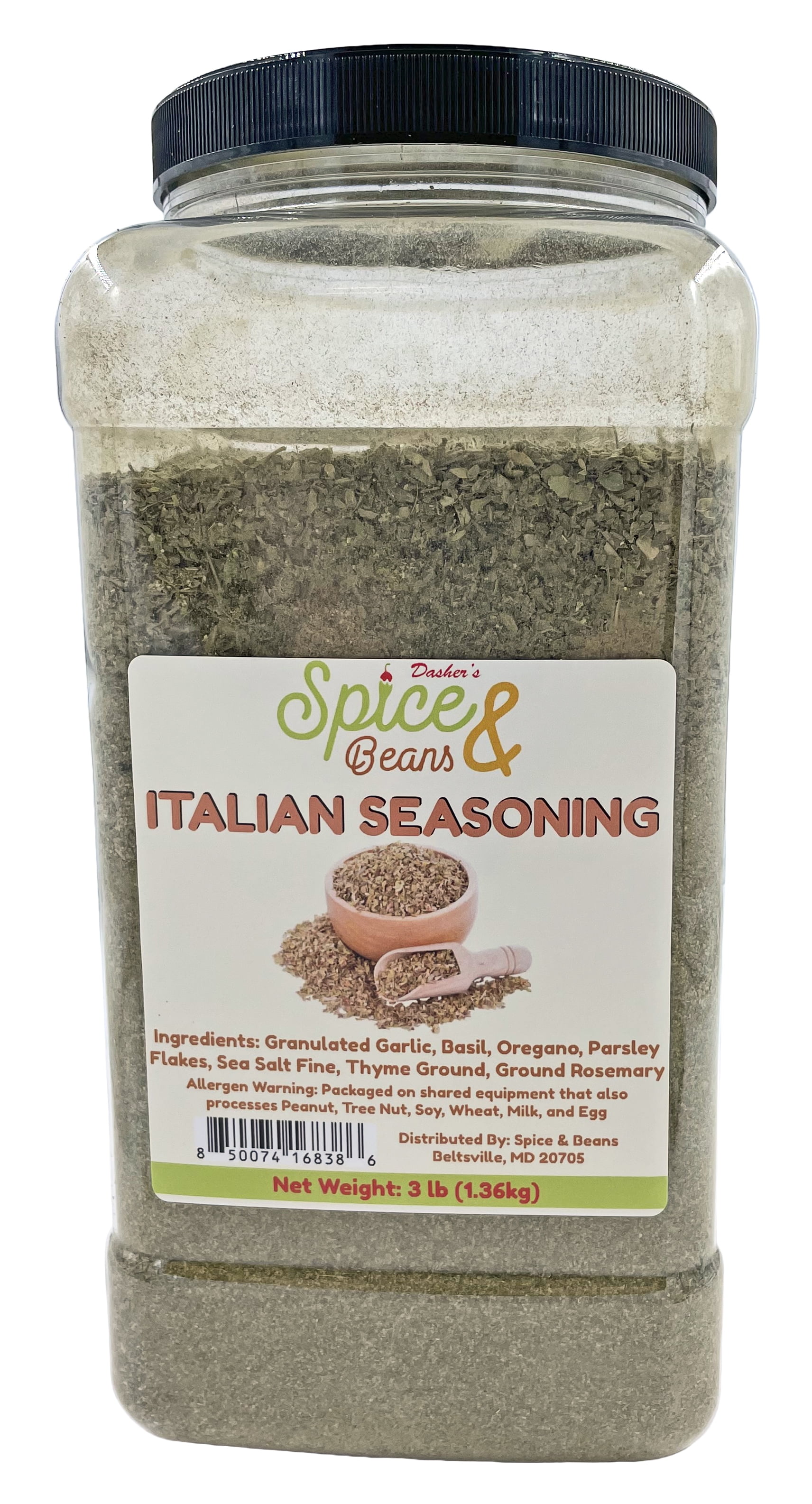 Dasher's Spice & Beans Italian Seasoning | Dried Herb Blend | 3 lb ...
