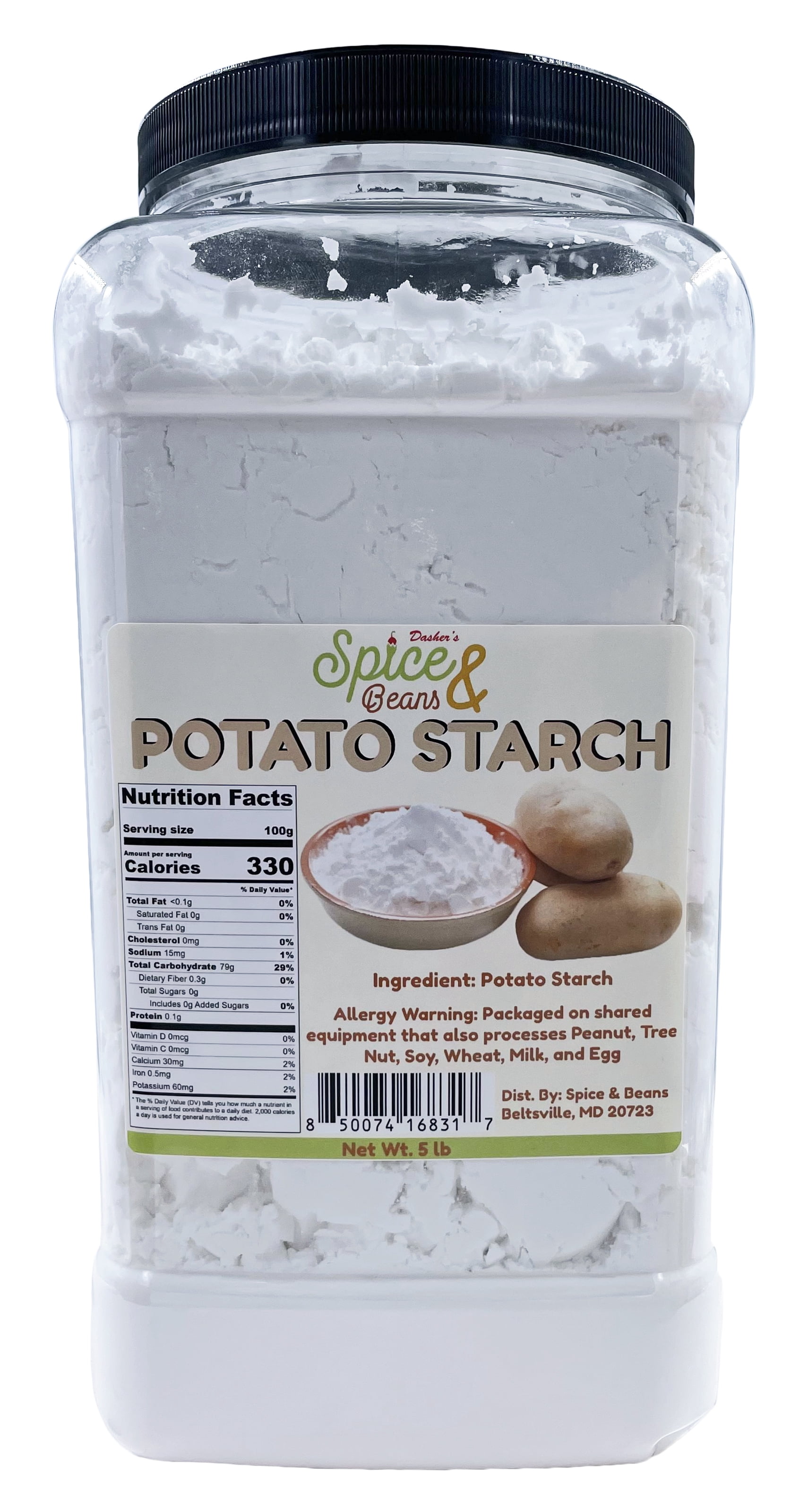 Dasher's Spice & Beans Potato Starch | Non-GMO | 5 lb - Walmart.com
