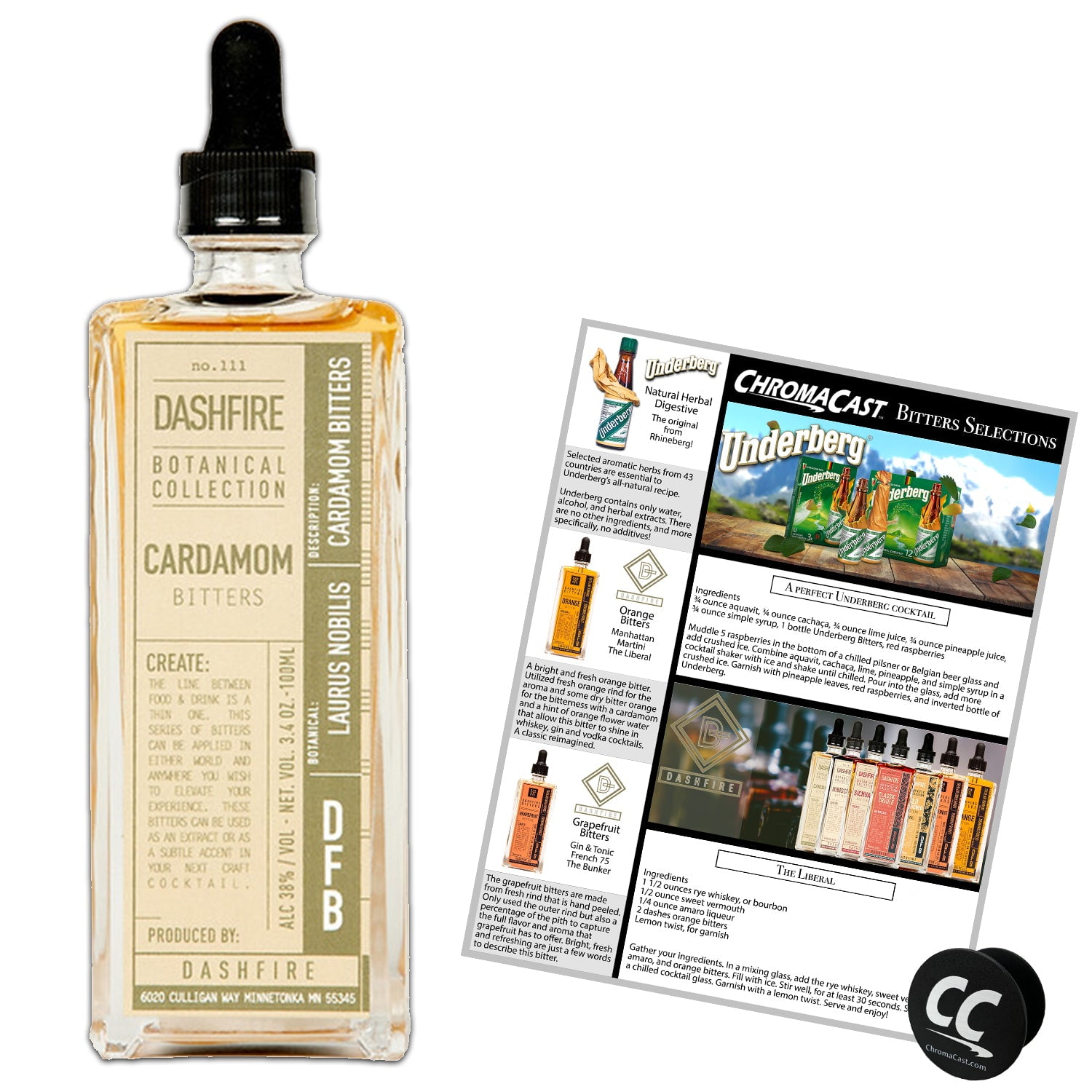 Dashfire Cardamom Cocktail Bitters, 100ml./btl. - Walmart.com