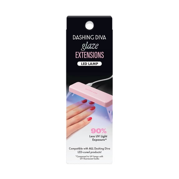 Dashing Diva GLAZE EXTENSIONS LED Lamp, Adjustable LED Curing Gel Nail ...
