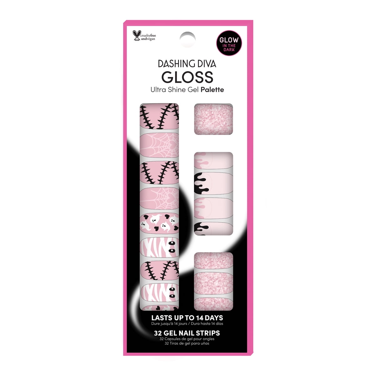 Dashing Diva GLOSS Ultra Shine Gel Color, Glossy Web, Nail Strips ...