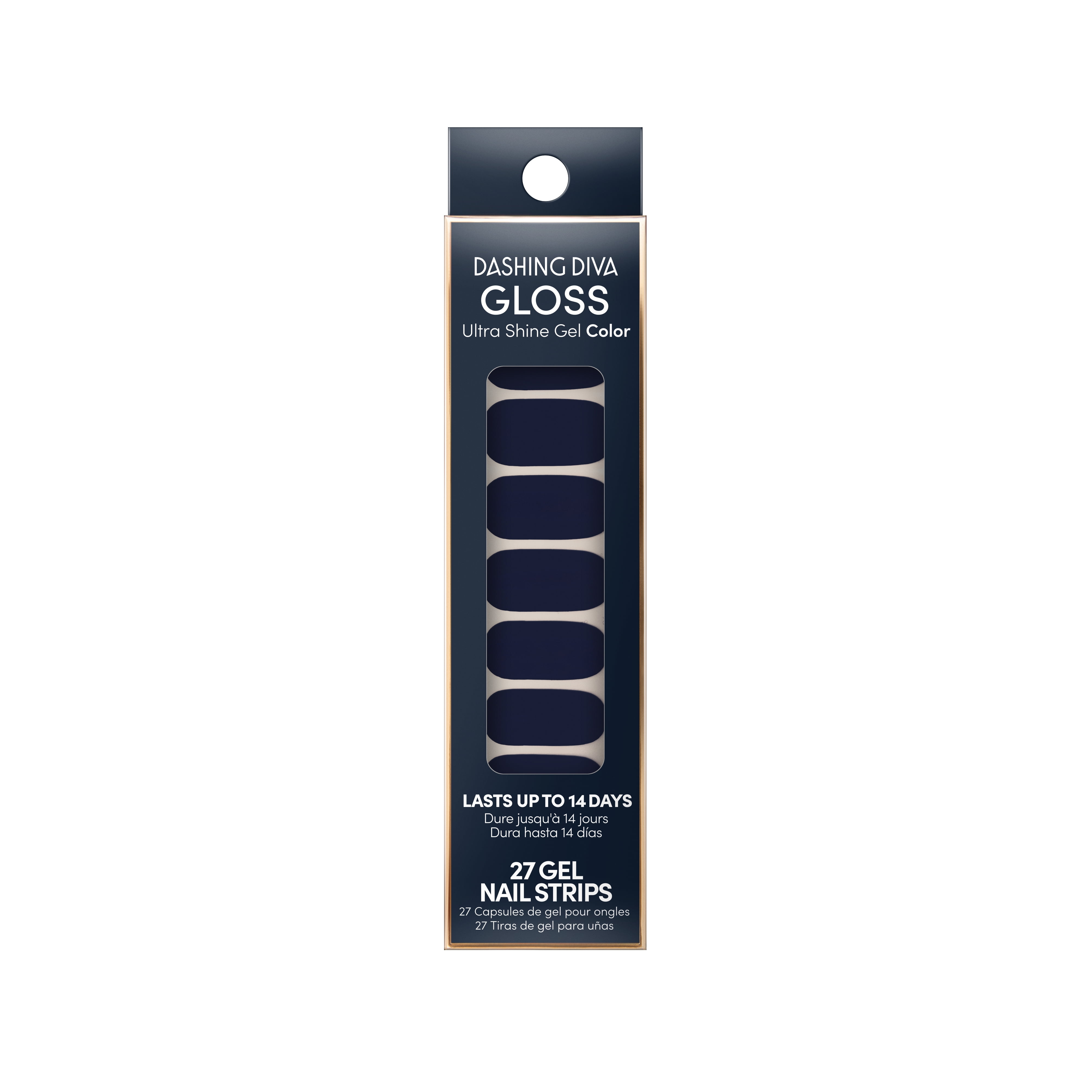 Dashing Diva GLOSS Ultra Shine Gel Color, Midnight Blue - Walmart.com