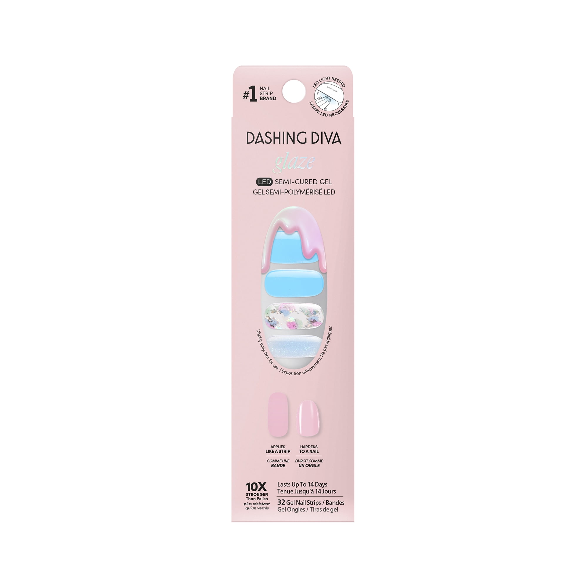 Dashing Diva Glaze Design, Semi-Cured Gel Nail Art Strips, Under the ...