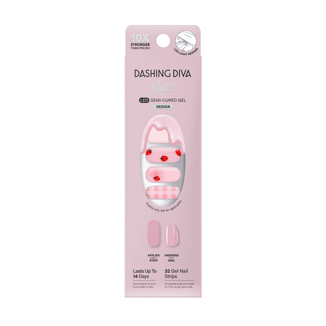 Dashing Diva Glaze Effects Semi-Cured Gel Strips, Central Park Picnic ...