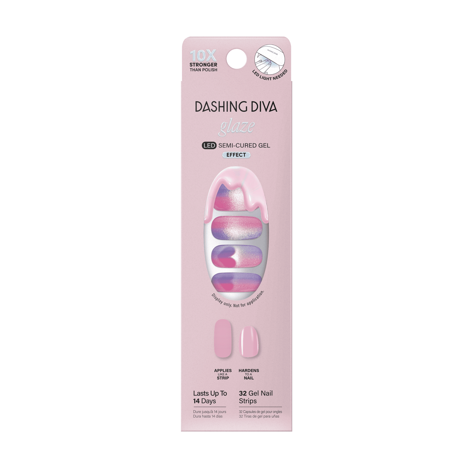 Dashing Diva Glaze Effects Semi-Cured Gel Strips, Cuter in Person, 32 ...