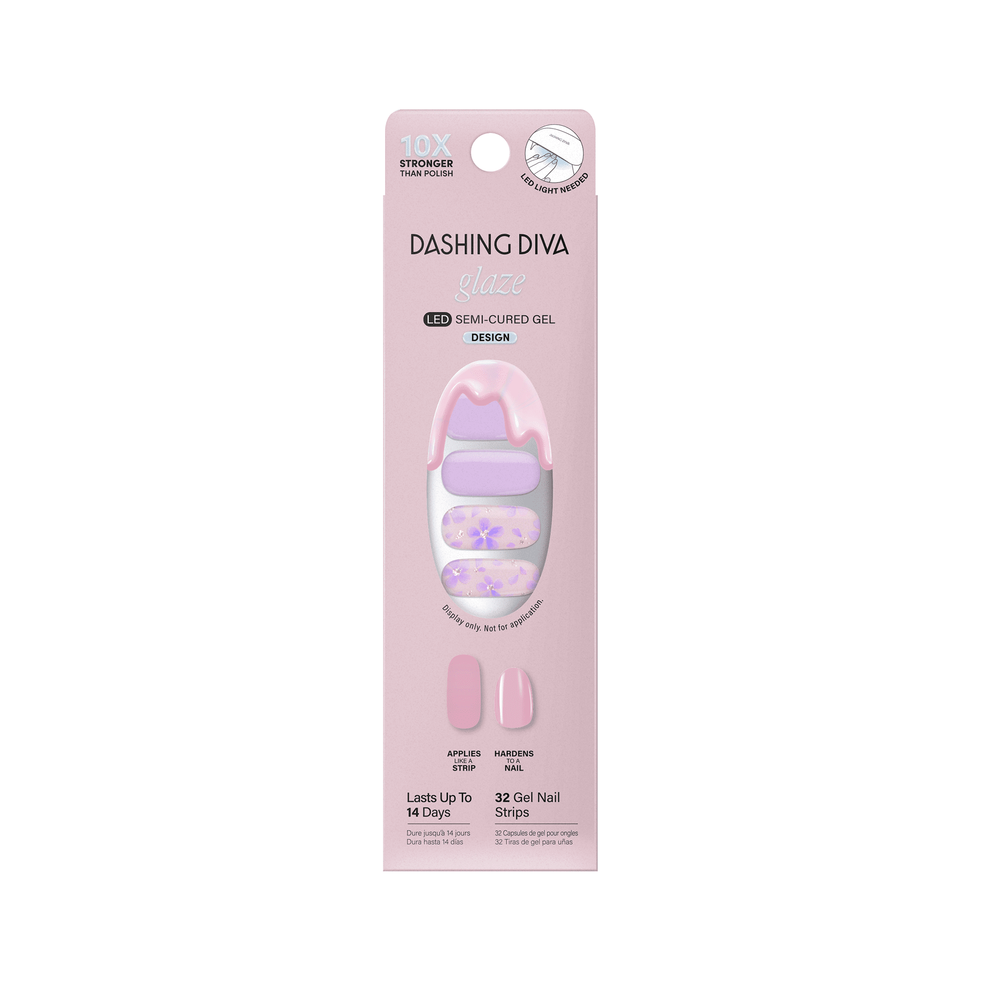 Dashing Diva Glaze Effects Semi-Cured Gel Strips, Moment in Time, 32 ...