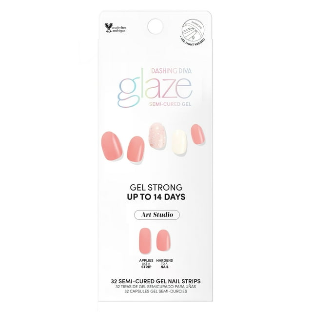 Dashing Diva Glaze Semi-Cured Gel Nail Art, Flower Rain, 32ct, Nail Art Stickers - Walmart.com
