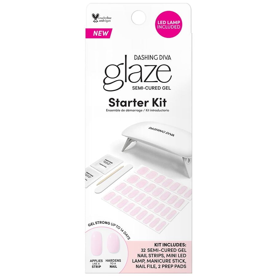 Dashing Diva Glaze Starter Kit, Powder Pink 1.0 set Pack of 3 - Walmart.com