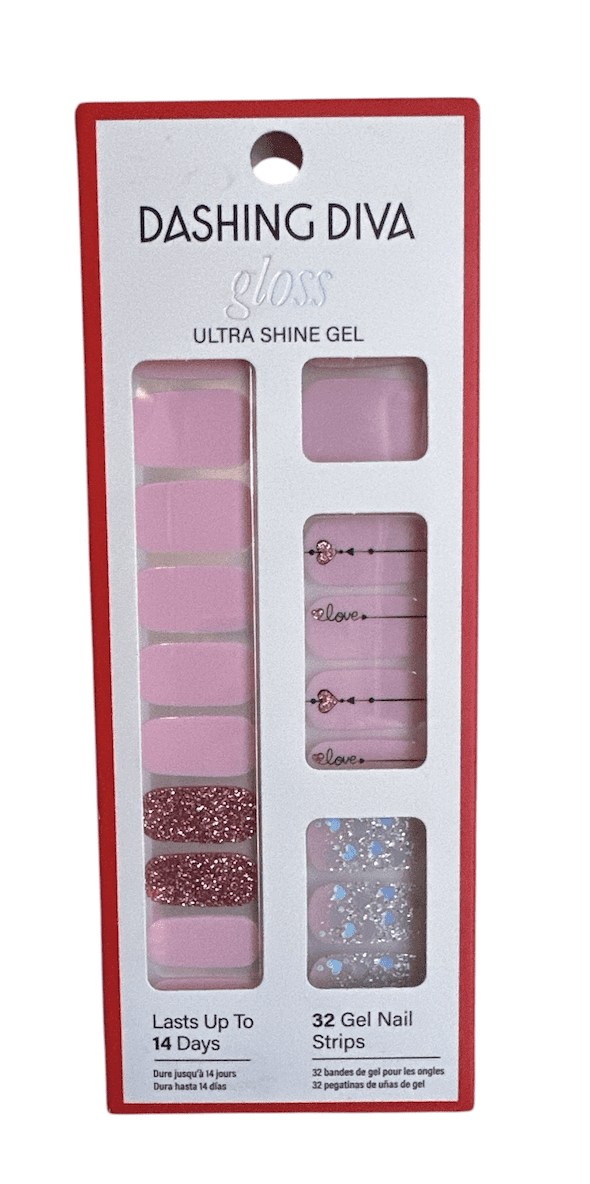 Dashing Diva Gloss Ultra Shine Gel 32 Gel Nail Strips Love Stick Style ...
