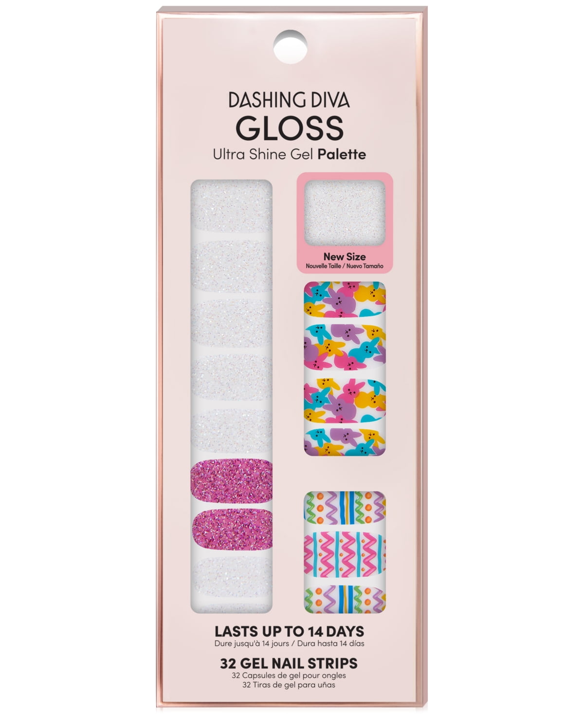Dashing Diva Gloss - Peep Parade - Gel Nail Strips - Walmart.com