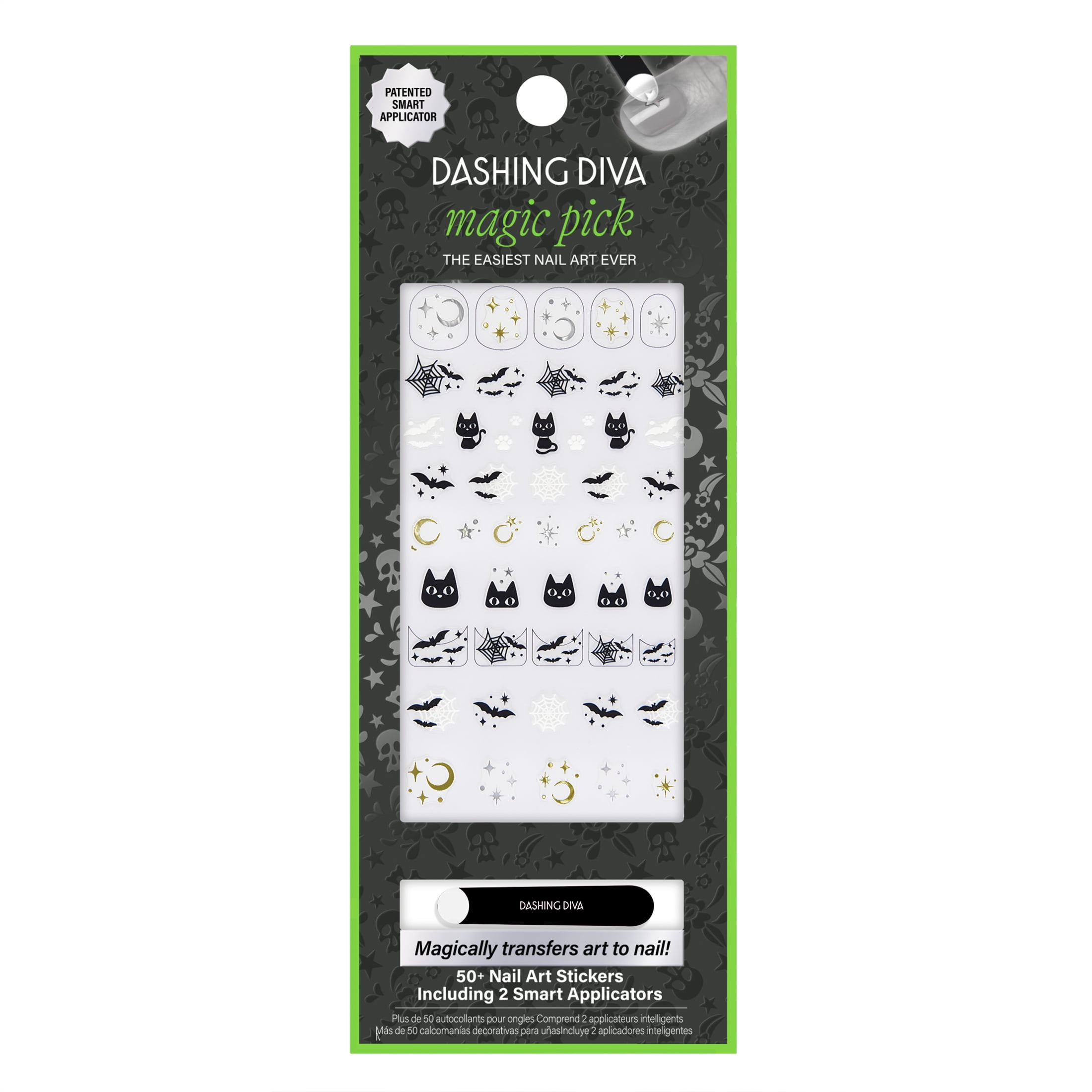 Dashing Diva Magic Pick Nail Stickers, Halloween Collection, Good Witch ...